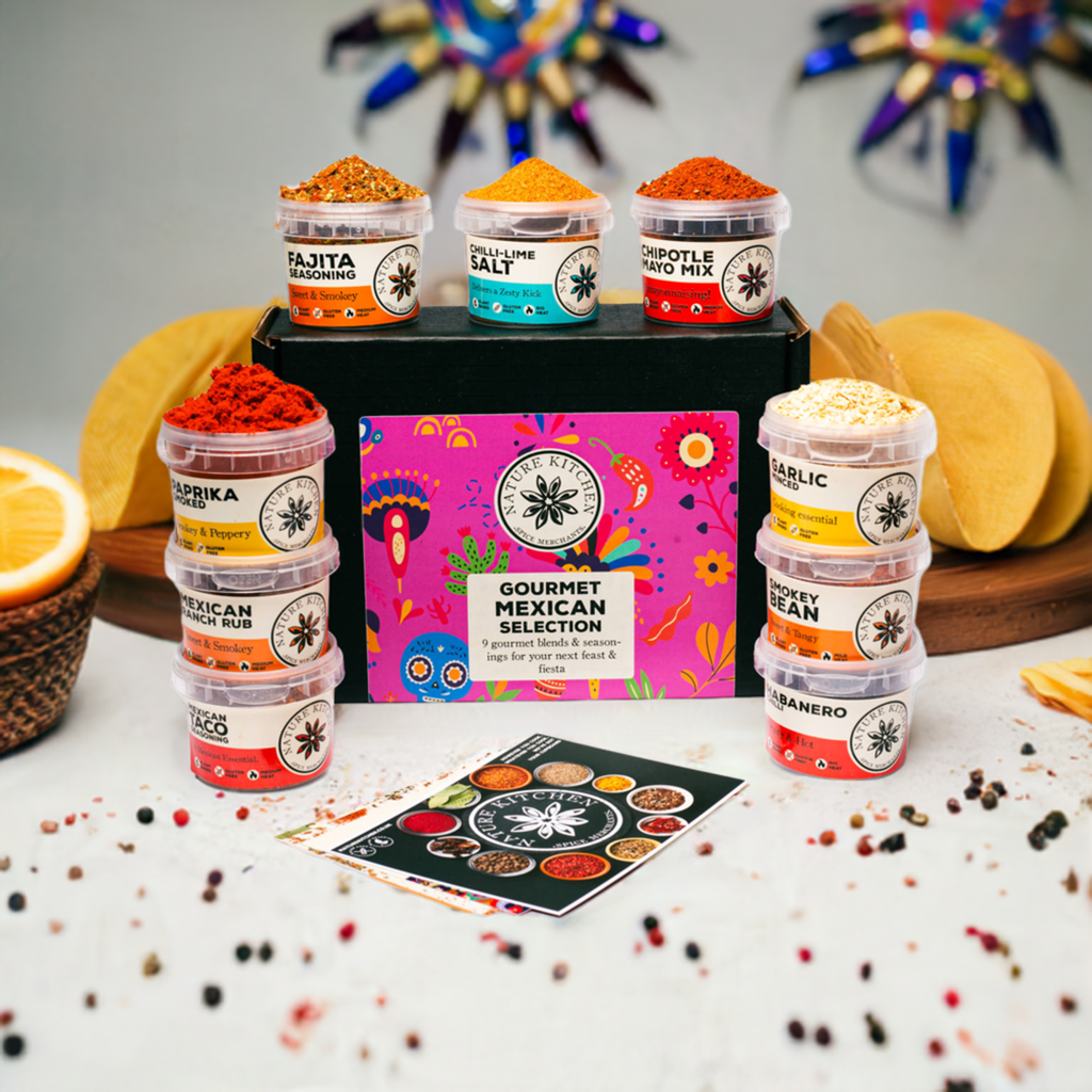 Mexican Seasoning Gift Box 9 Spice Pots & Recipe Cards