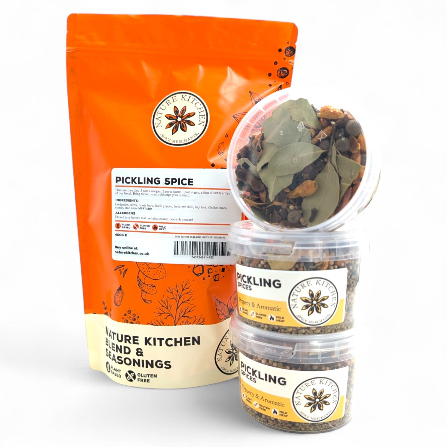 Whole Pickling Spices. Available in 100g to 5kg