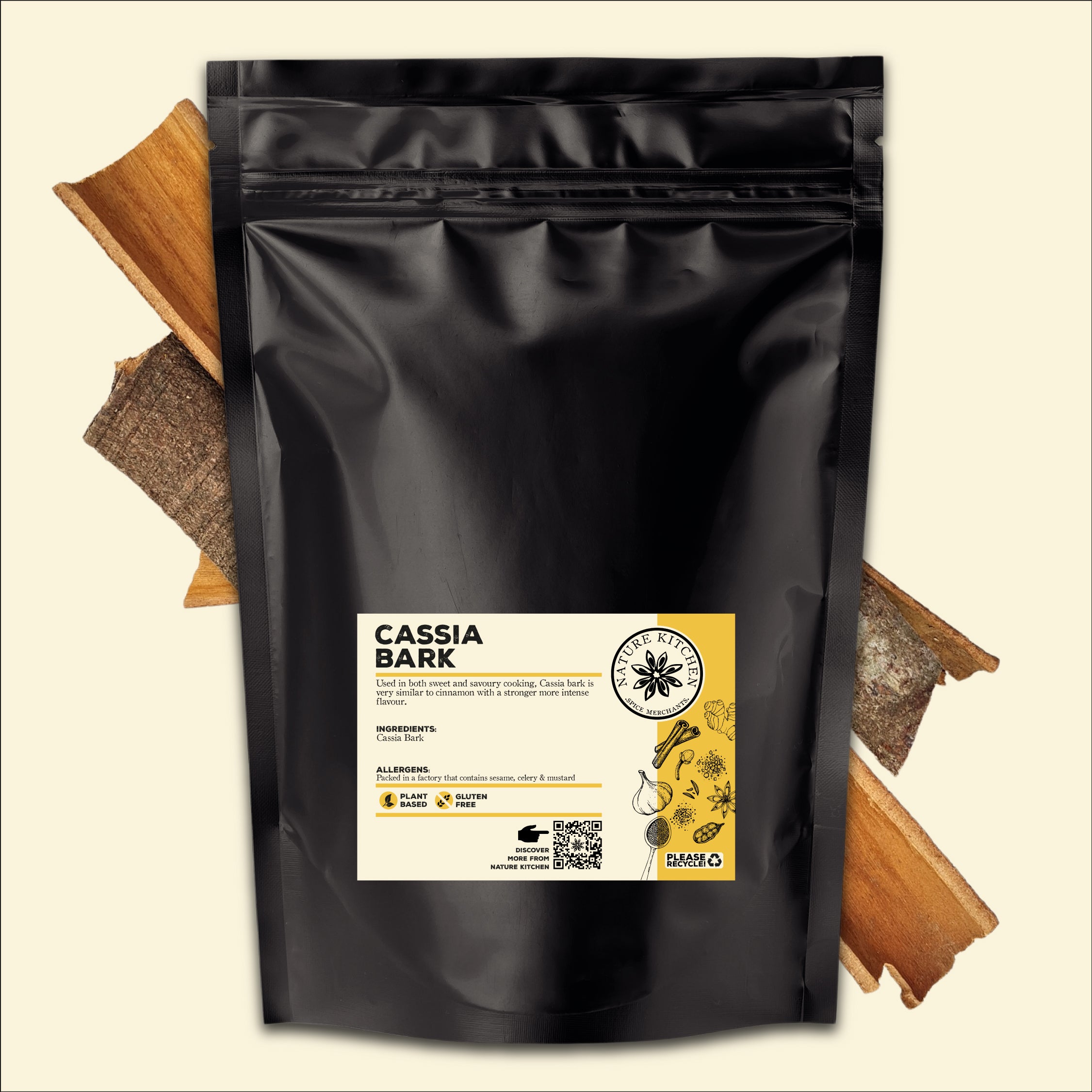 Cassia Bark 80g commonly used in Sri Lankan and Burmese cook