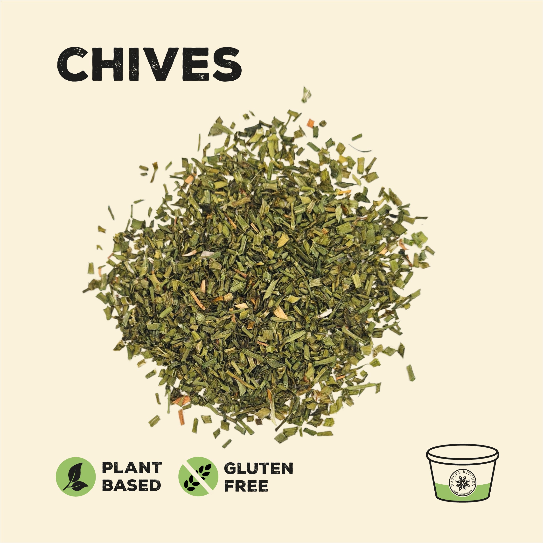 Chives Dried 20g Pot blend in with almost any dish and the