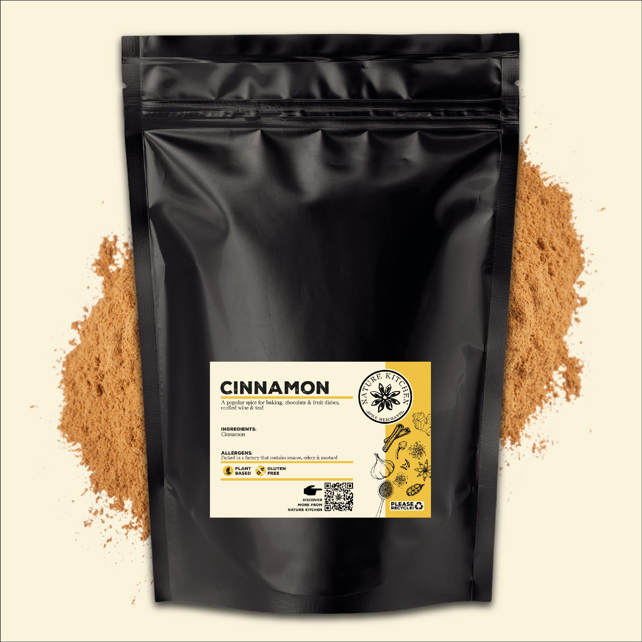 Cinnamon Powder 500g Cinnamon is used extensively in Morocca