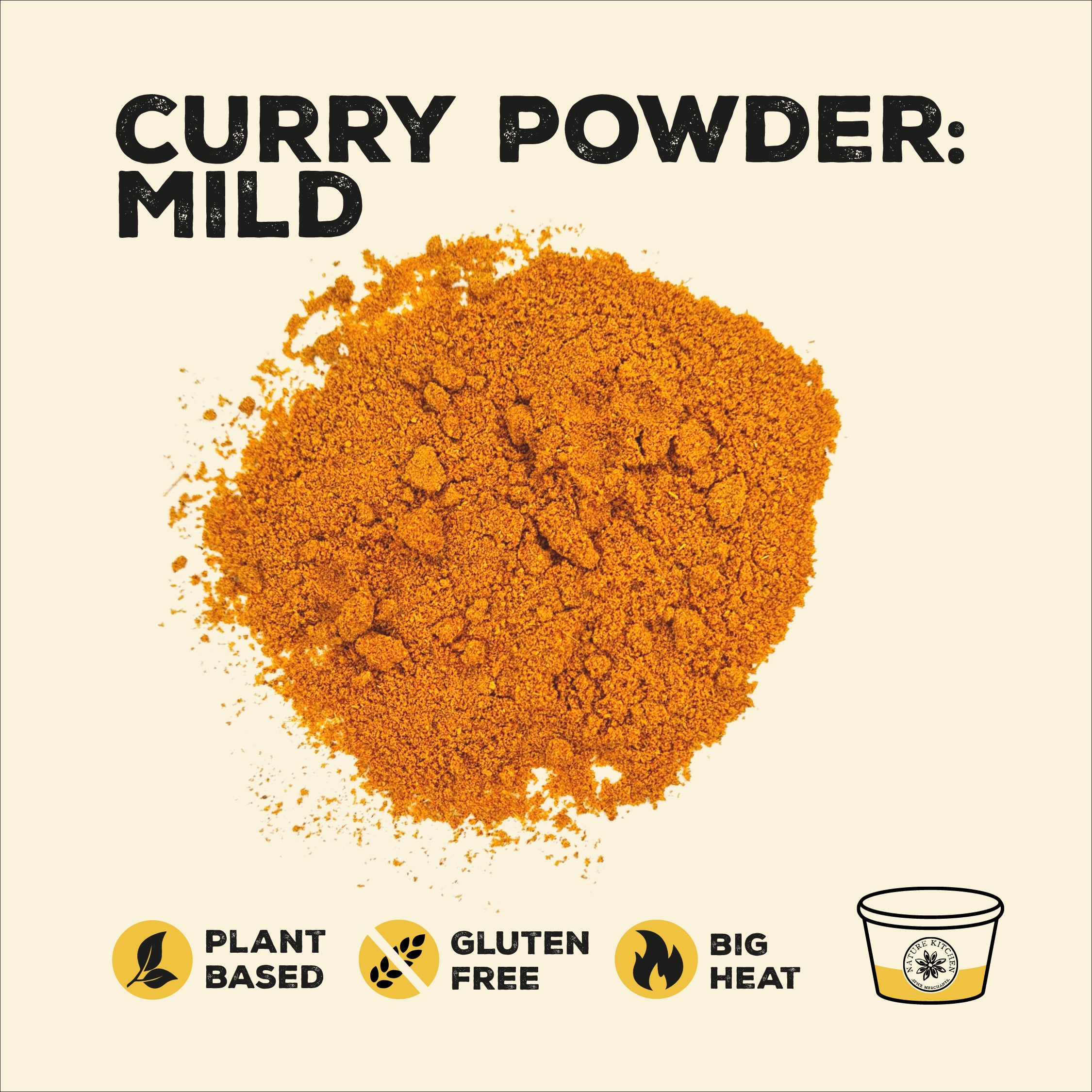 Curry Powder Mild Heat. Available in 50g to 5kg