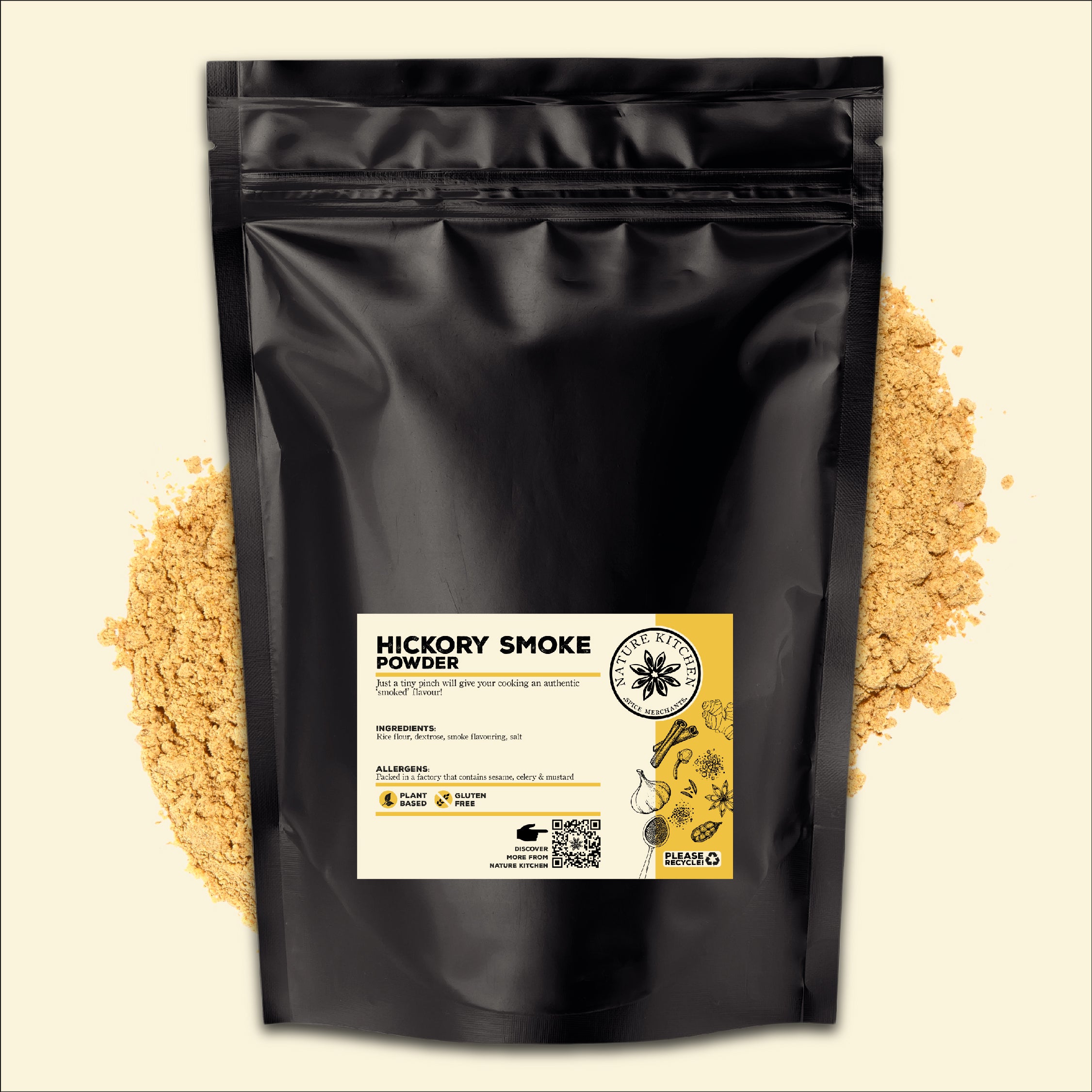 Hickory Smoke Powder, Gluten-Free 500g