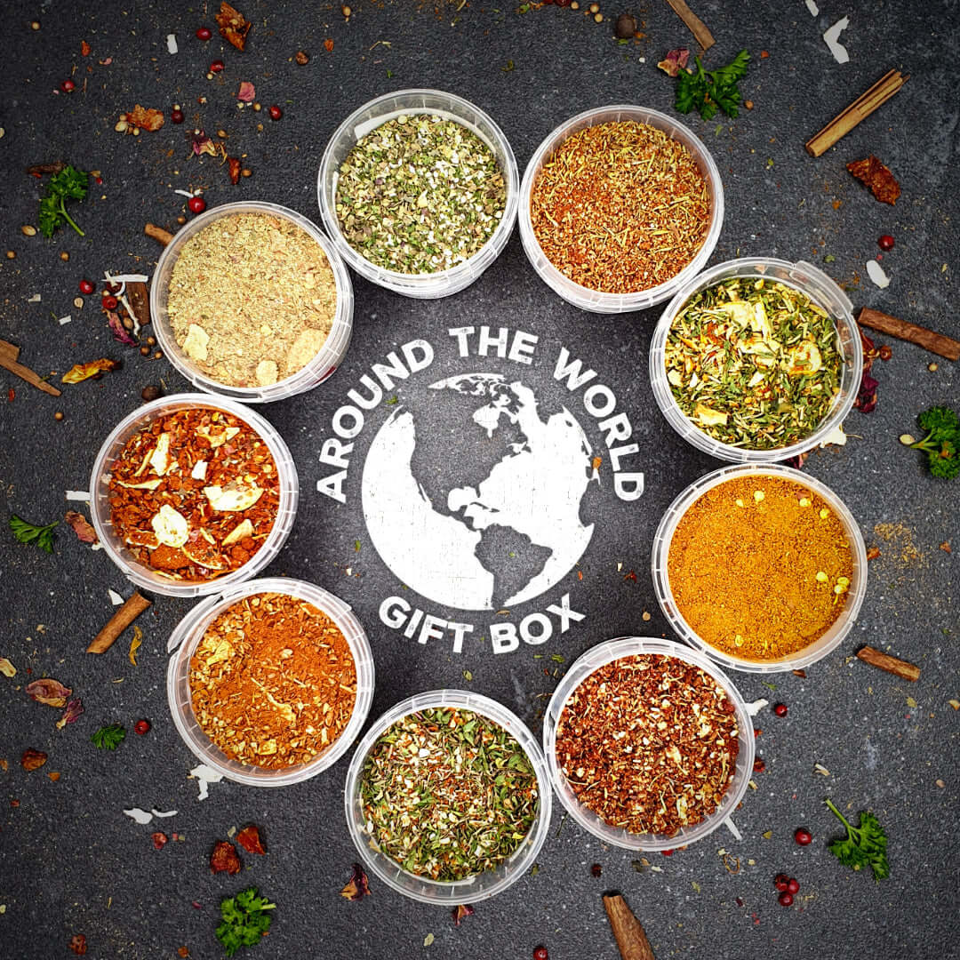 Around the World 9 Seasonings Gift Box with Recipe Cards