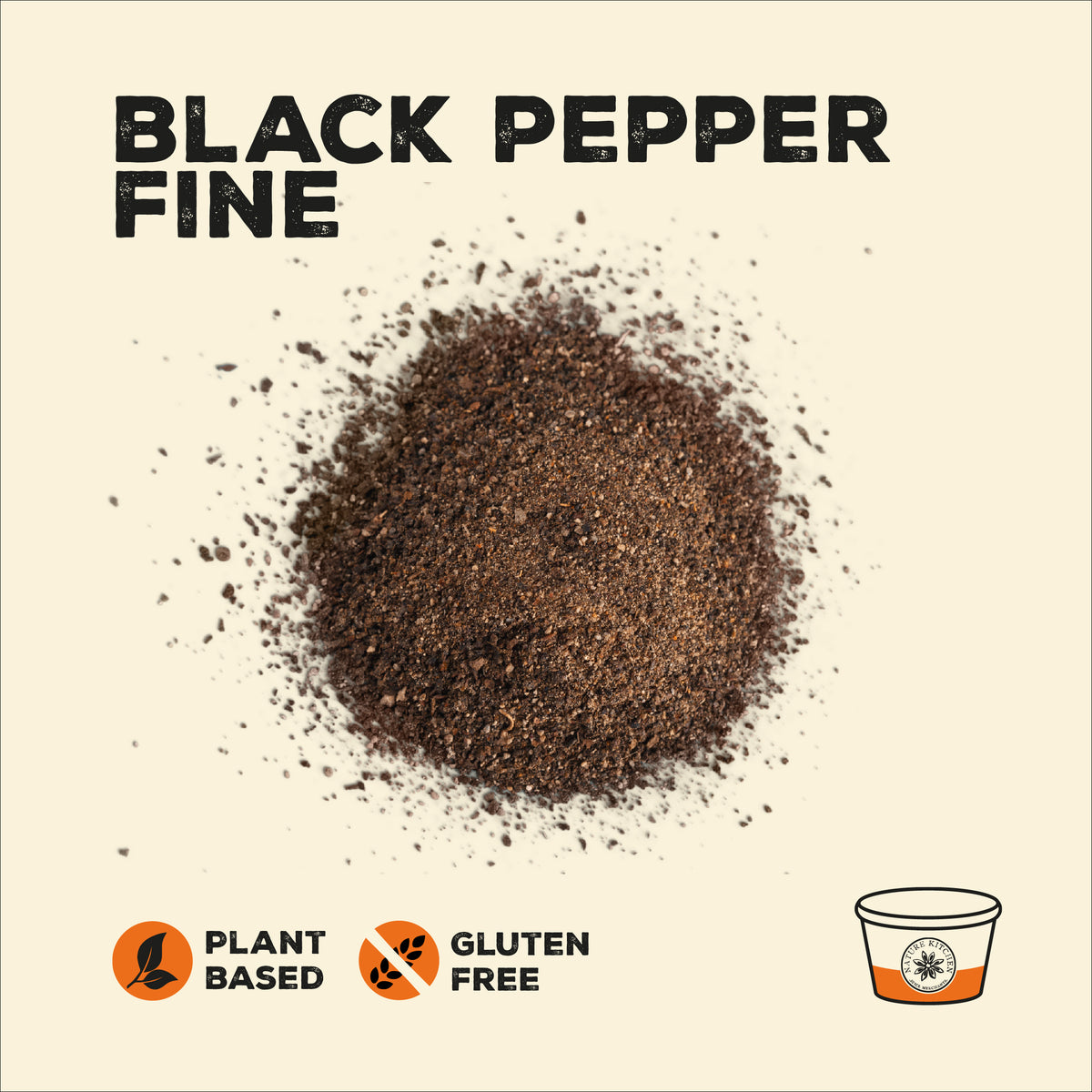 Pepper Fine Ground 50g Pot